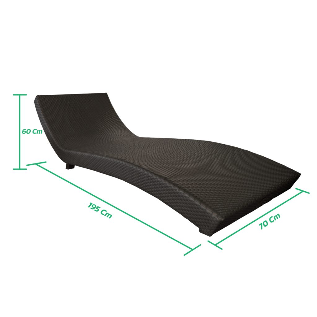 Sun bed - TF0753/C - Rattan - Sunbed Thai